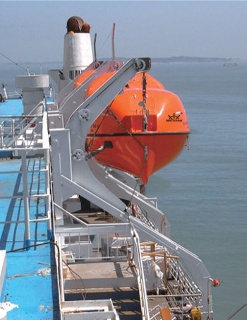 Gravity rolling type davit - Buy Product on Zhenjiang Matchau Marine ...