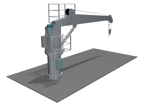 Provision crane & davit - Buy Product on Zhenjiang Matchau Marine ...